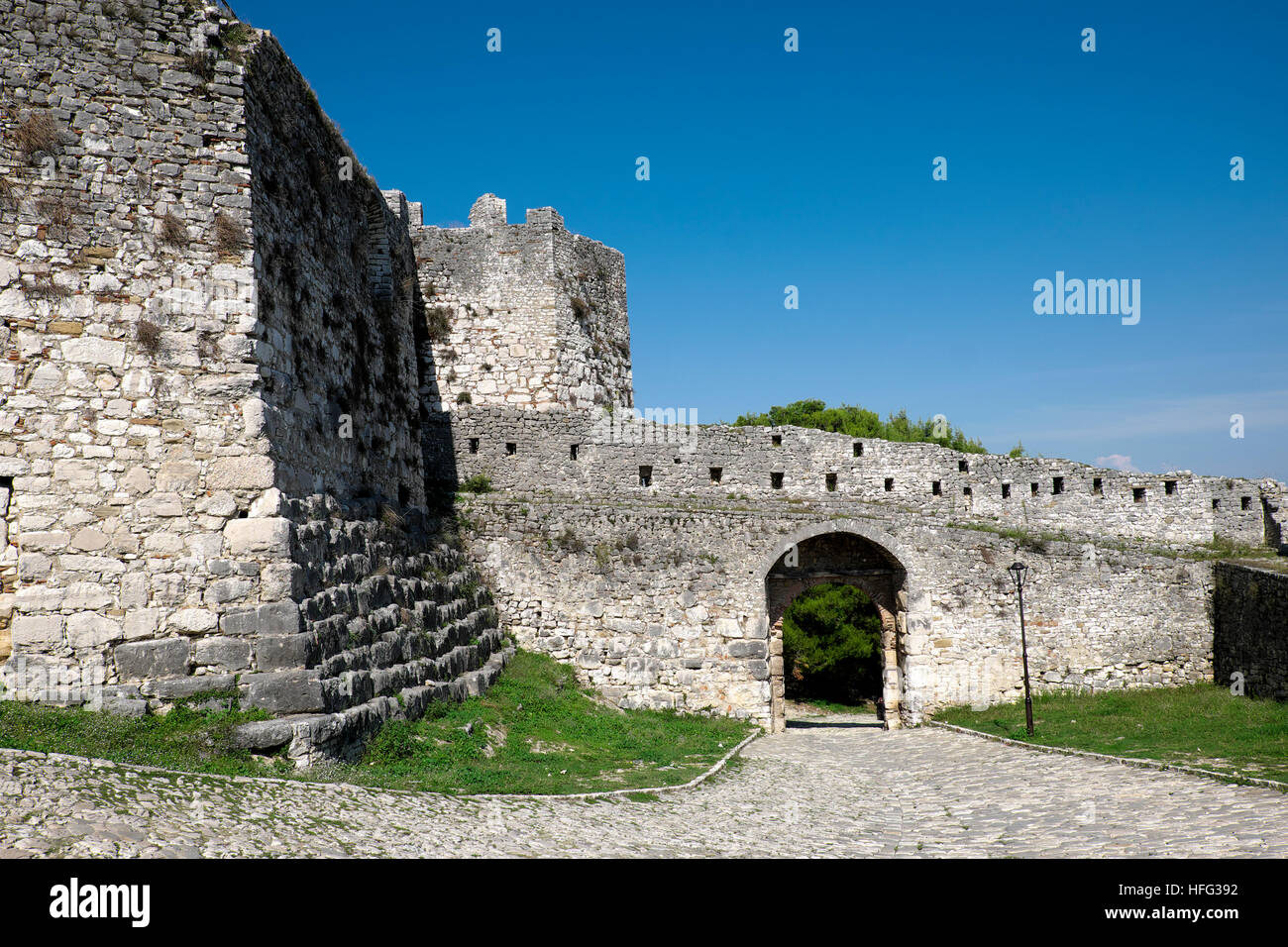 Berat Castle, Berat, Albania Stock Photo - Alamy
