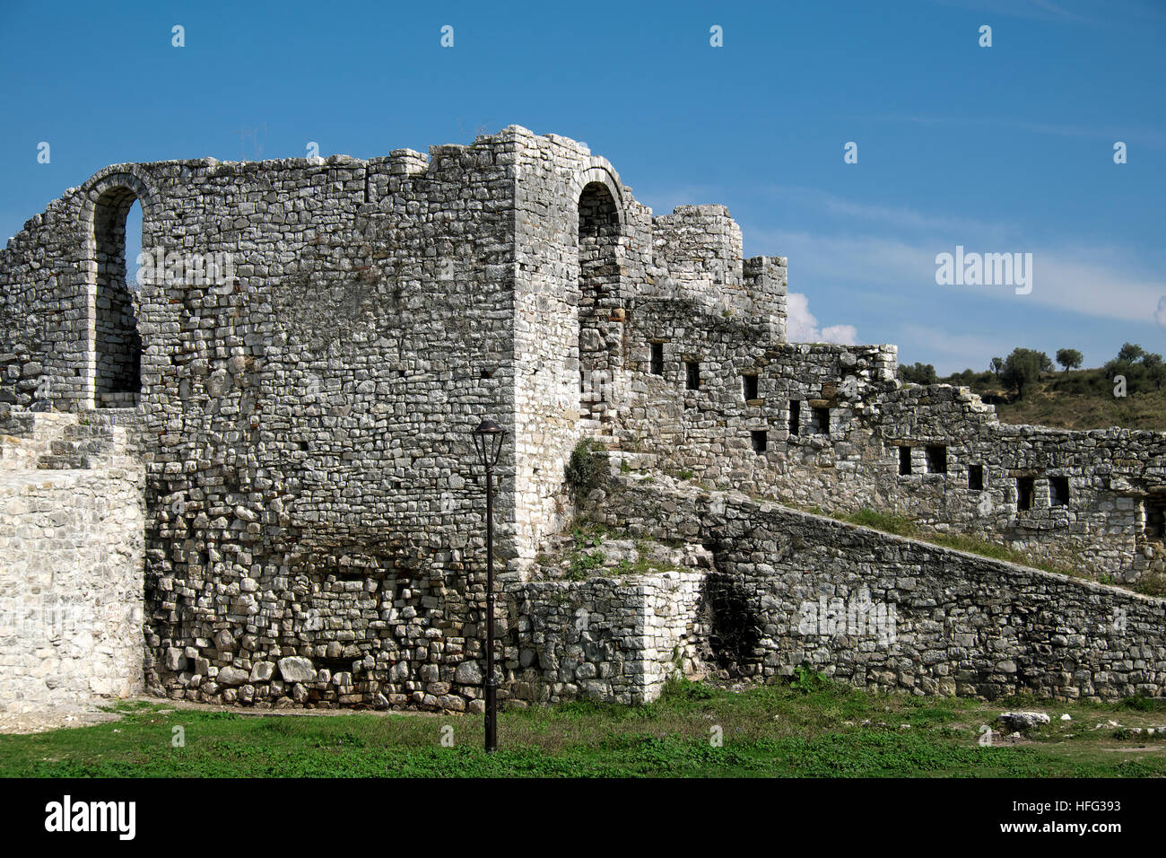 Berat Castle, Berat, Albania Stock Photo - Alamy