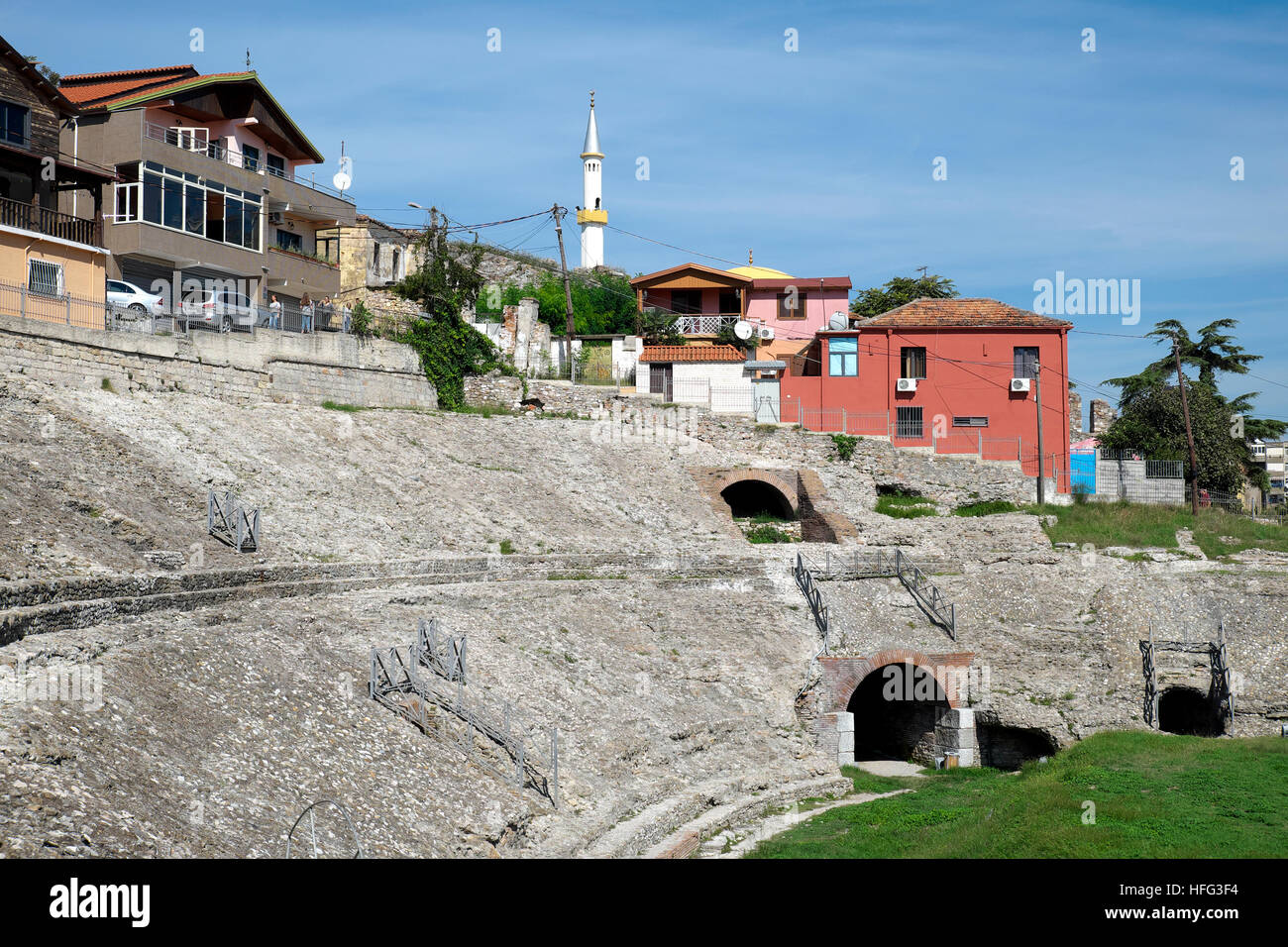 Ancient amphitheater, Durrës, Albania Stock Photo - Alamy
