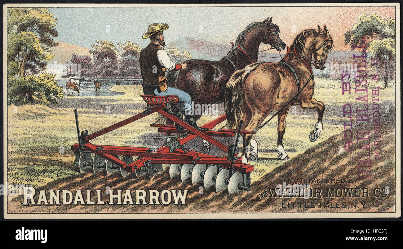 Agriculture Trade Cards - Randall Harrow Stock Photo - Alamy