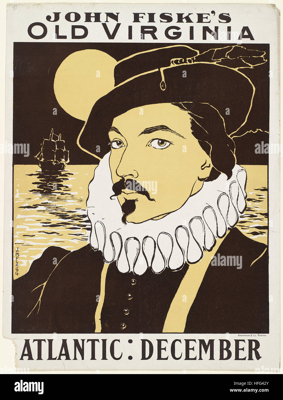 Atlantic December. John Fiske's old Virginia Stock Photo - Alamy