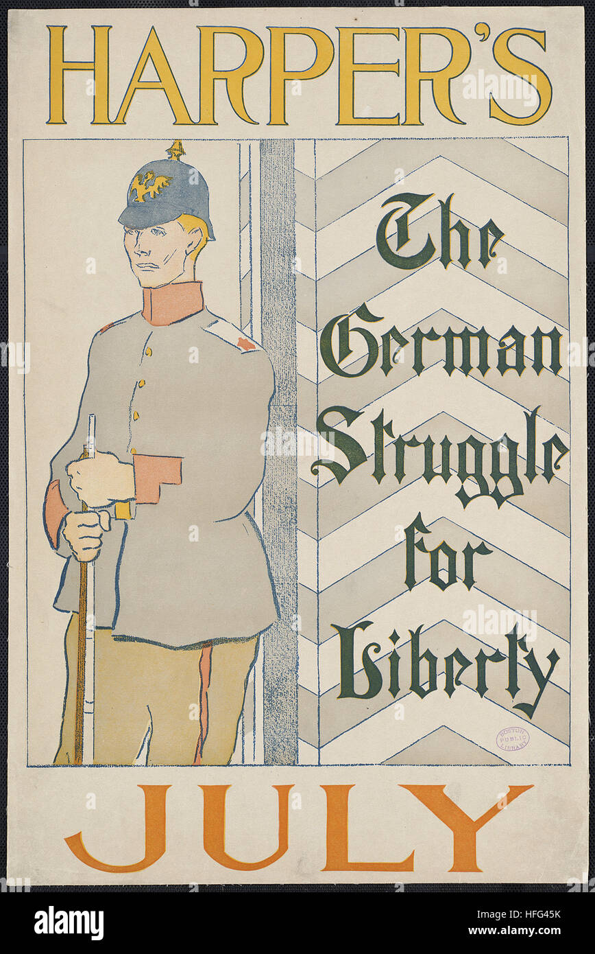 Harper's July. The German struggle for liberty Stock Photo - Alamy
