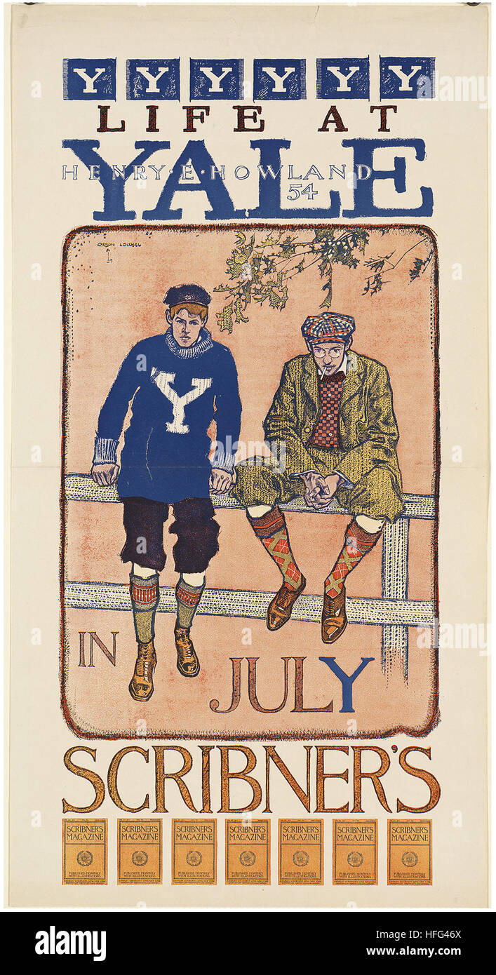 Life at Yale in July Scribner's Stock Photo - Alamy