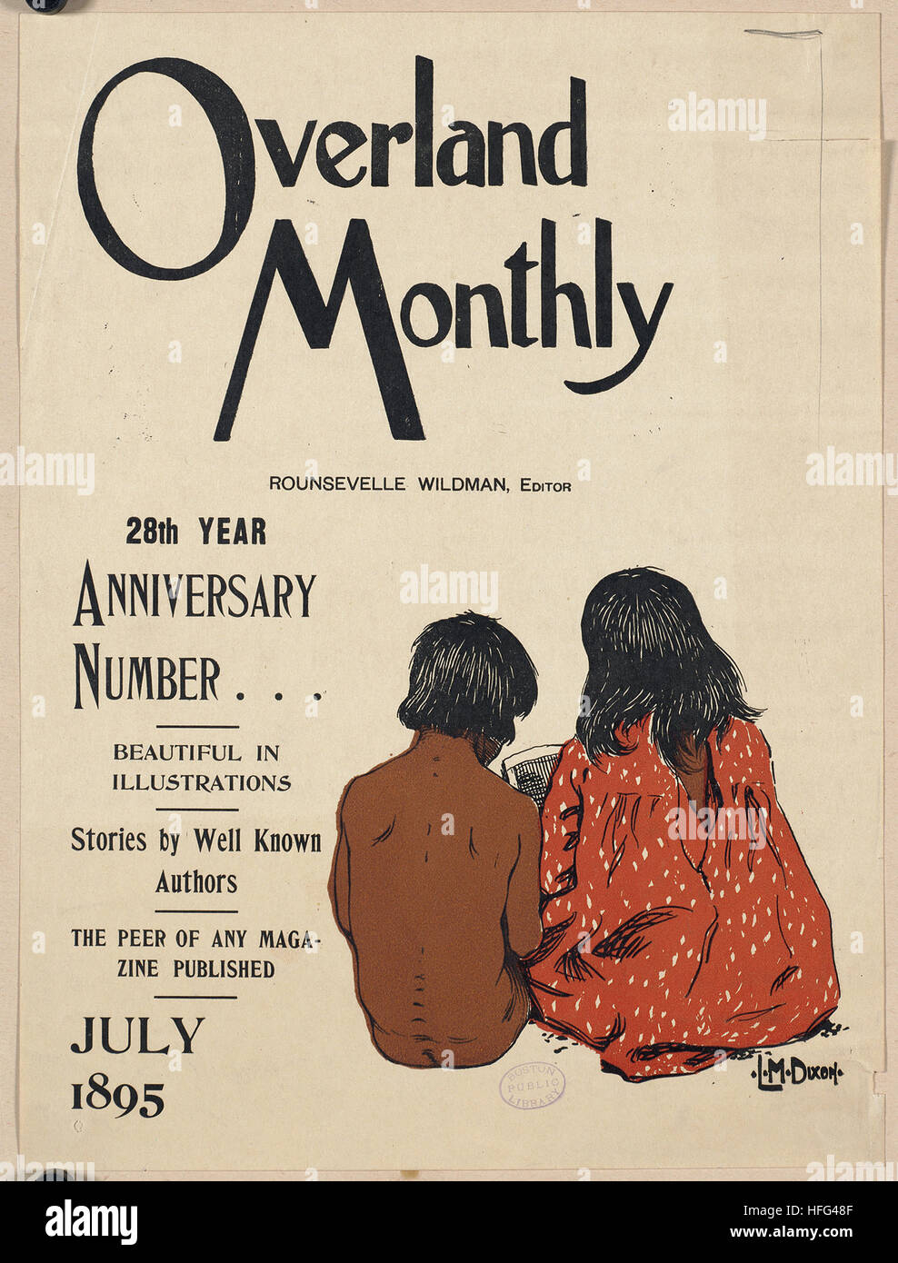 Overland monthly, 28th year anniversary number... July 1895 Stock Photo ...