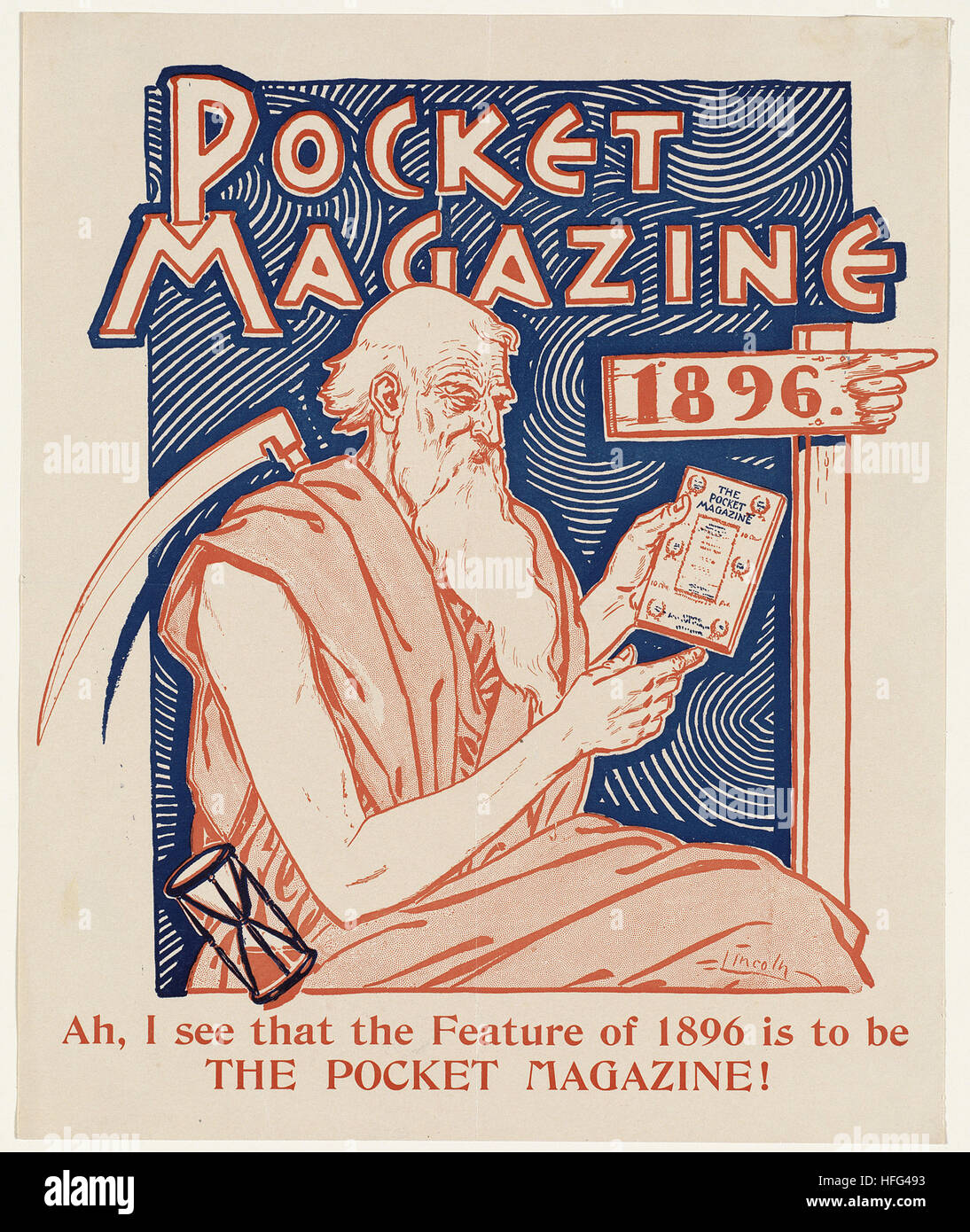 Pocket magazine 1896 Stock Photo - Alamy