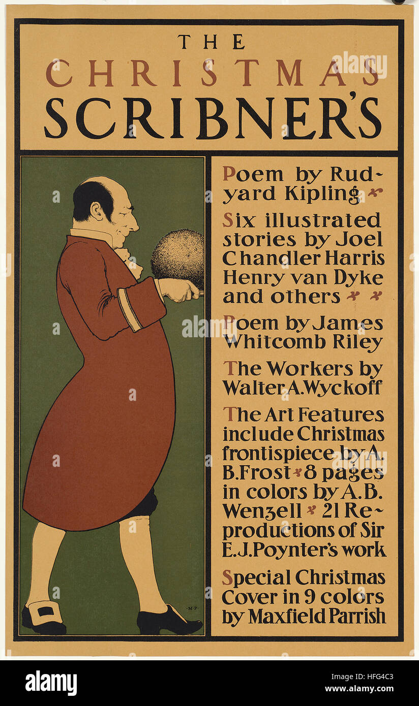 The Christmas scribner's Stock Photo - Alamy