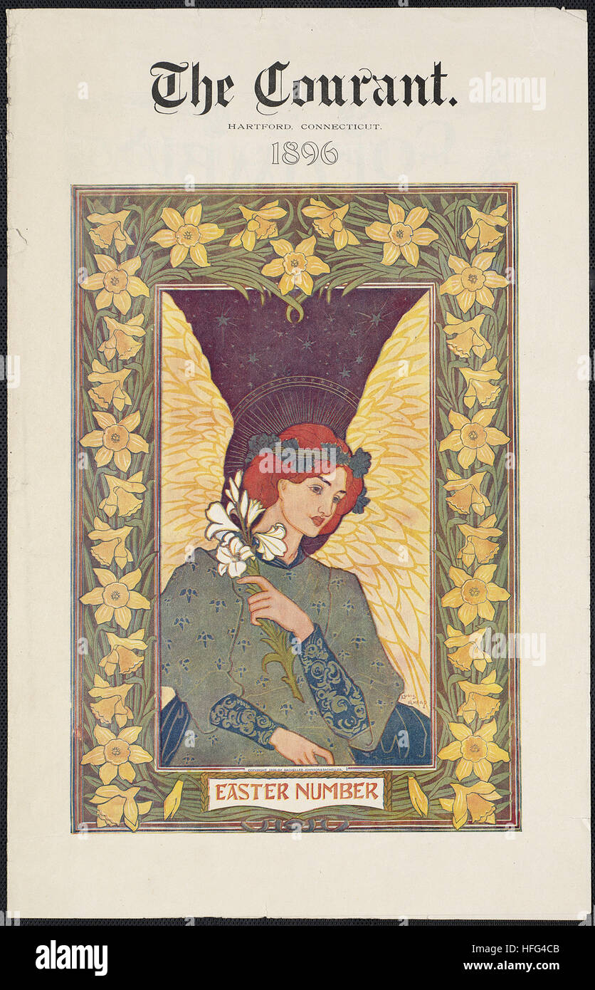 The courant. 1896 Easter number Stock Photo - Alamy