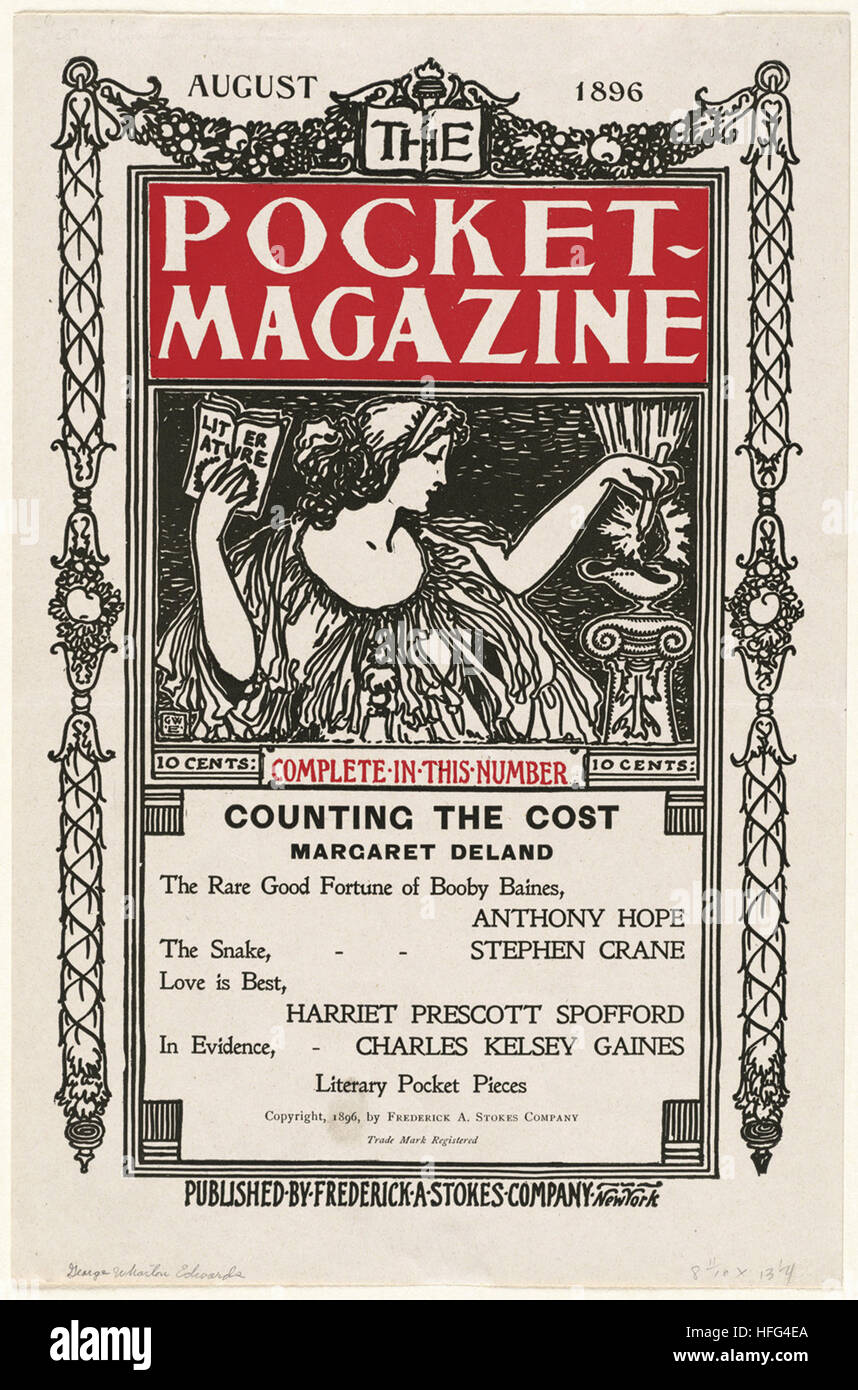 The pocket magazine, August 1896 Stock Photo - Alamy
