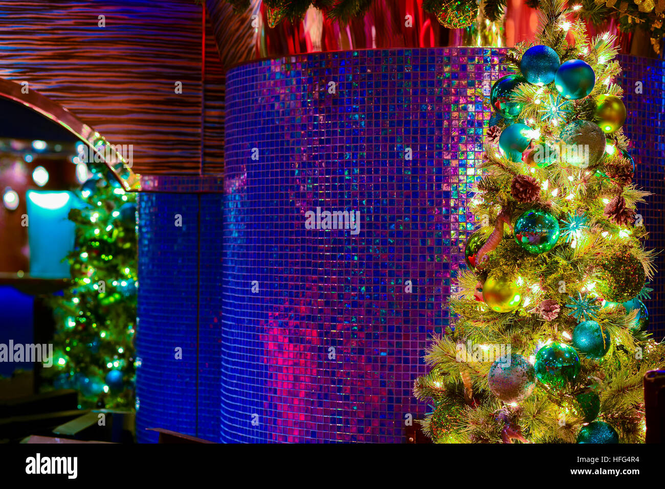 Winter decorations in natural light Stock Photo - Alamy