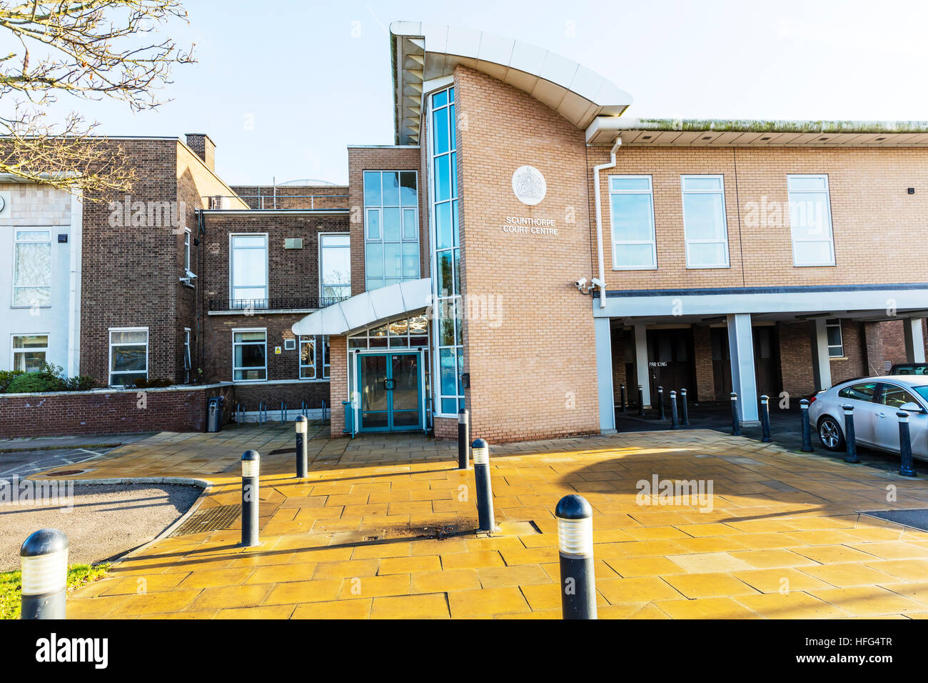 Scunthorpe court centre Magistrates Court county court building sign ...