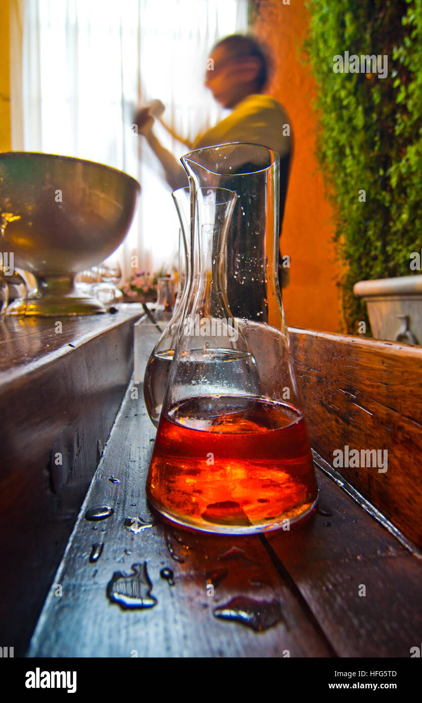 Bottle of vodka with short glass hi-res stock photography and images ...