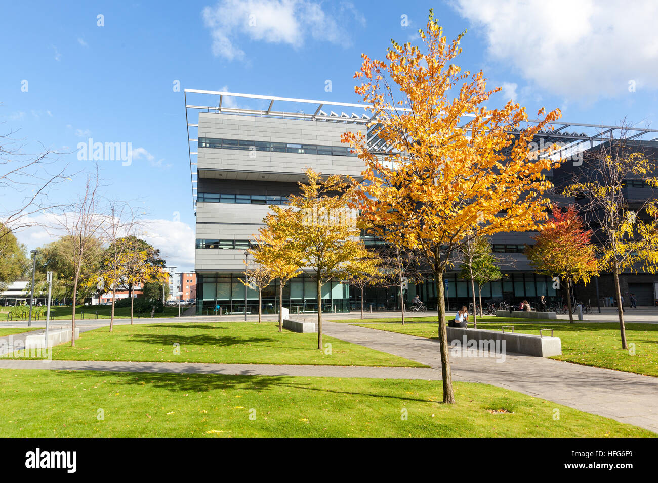 Alan Turing building in autumn, The University of Manchester, UK Stock ...