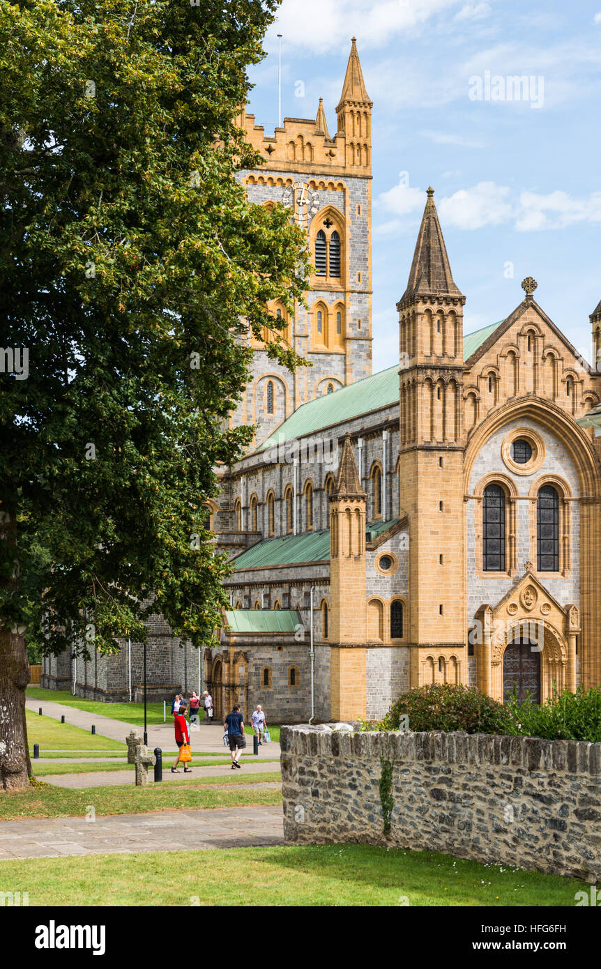 Buckfast Abbey exterior Stock Photo - Alamy