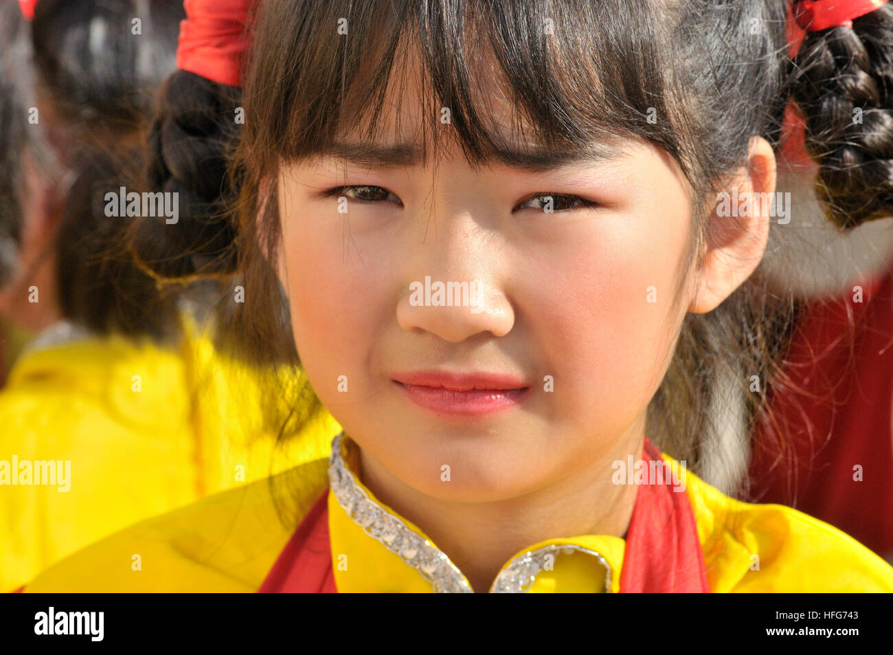 Chinese girl, New Year celebrations by Chinese community in Barcelona ...