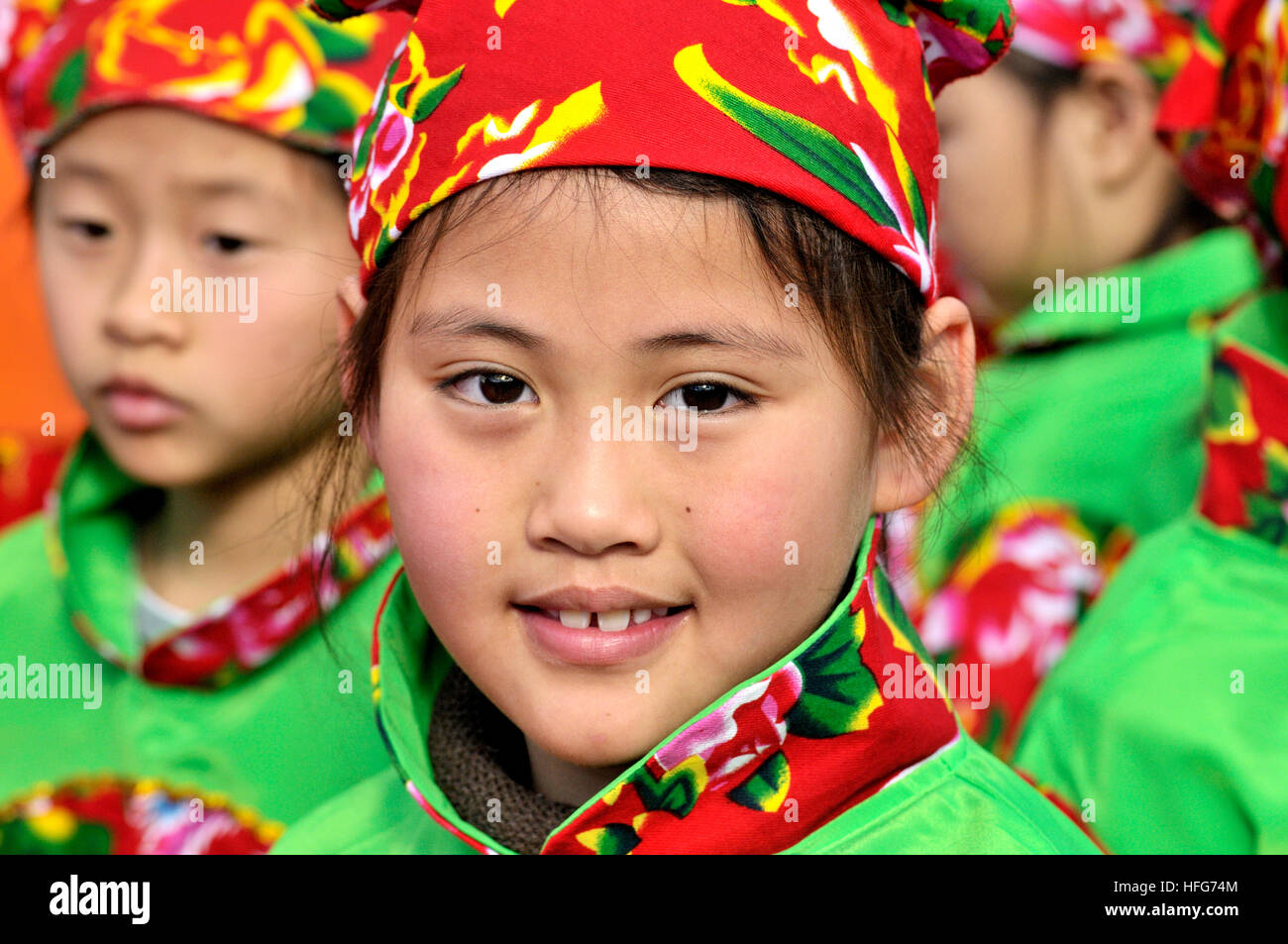 Chinese girl, New Year celebrations by Chinese community in Barcelona ...