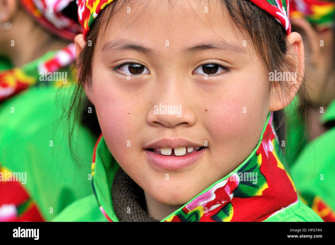 Chinese girl, New Year celebrations by Chinese community in Barcelona ...