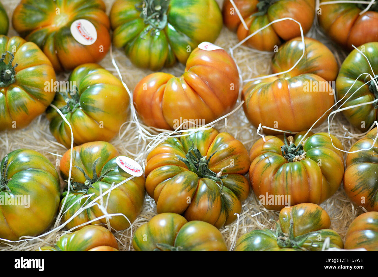 Tomatoes, La Boqueria market, Barcelona, Catalonia, Spain Stock Photo ...