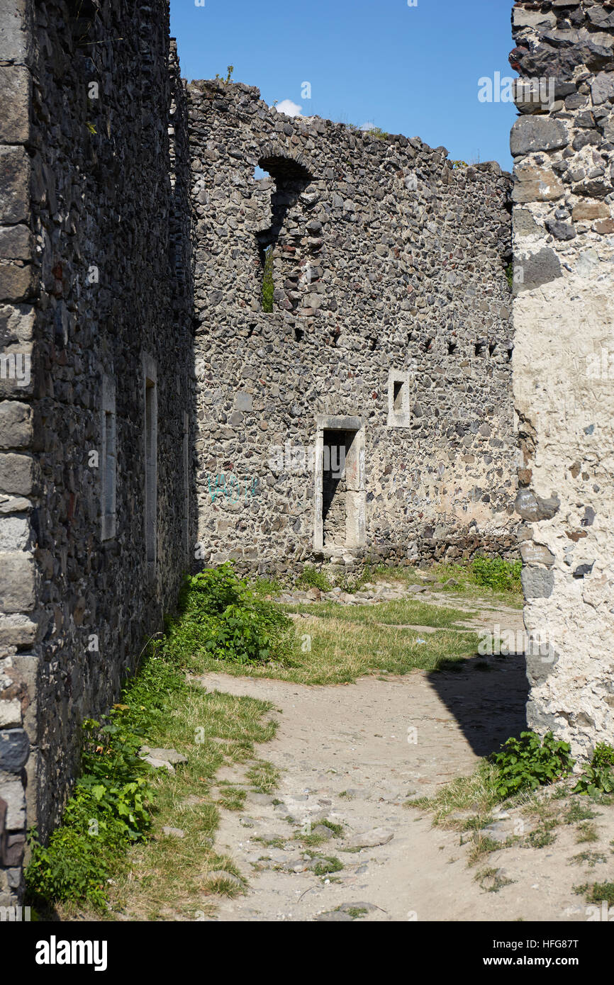Ruins of the Nevitsky castl. The castle was built in the 13th century ...