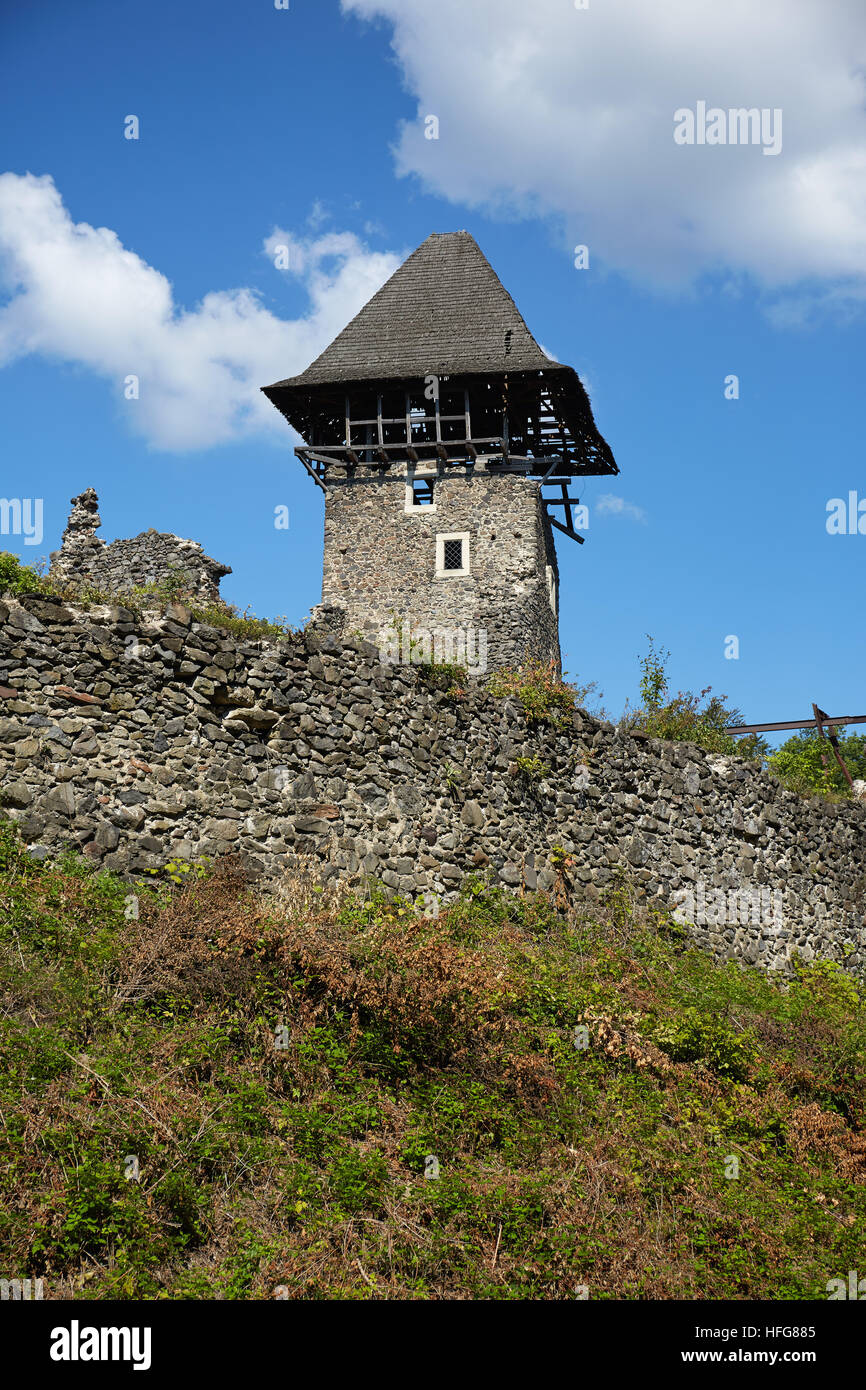 Ruins of the Nevitsky castl. The castle was built in the 13th century ...