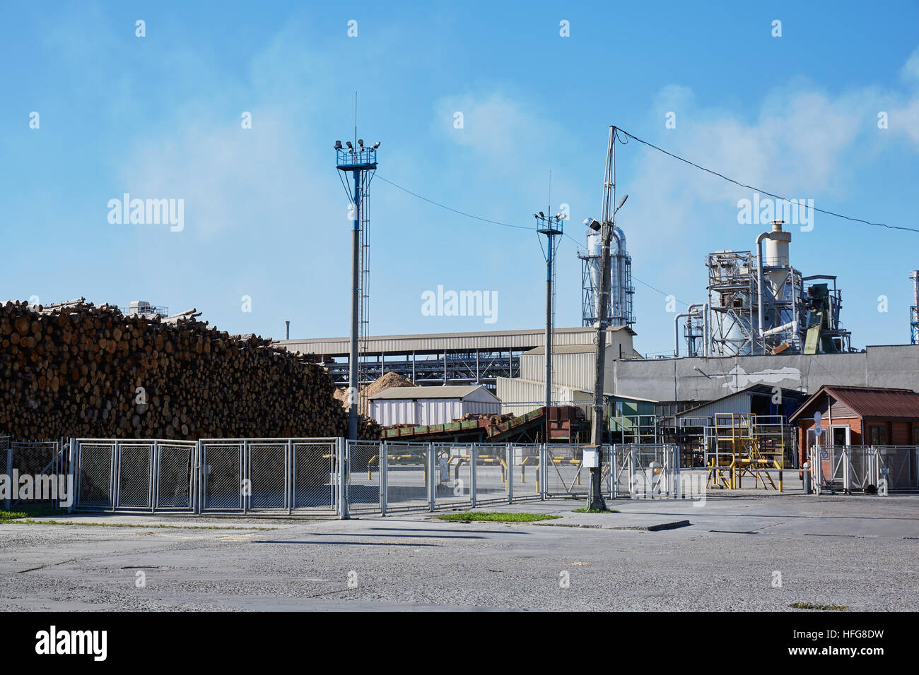 Factory with smoking chimneys hi-res stock photography and images - Alamy