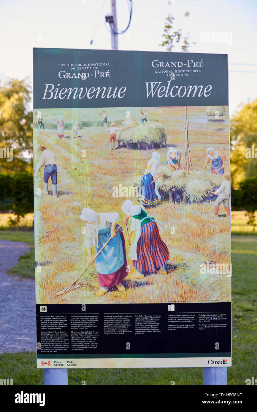 Grand pre national historic site hi-res stock photography and images ...