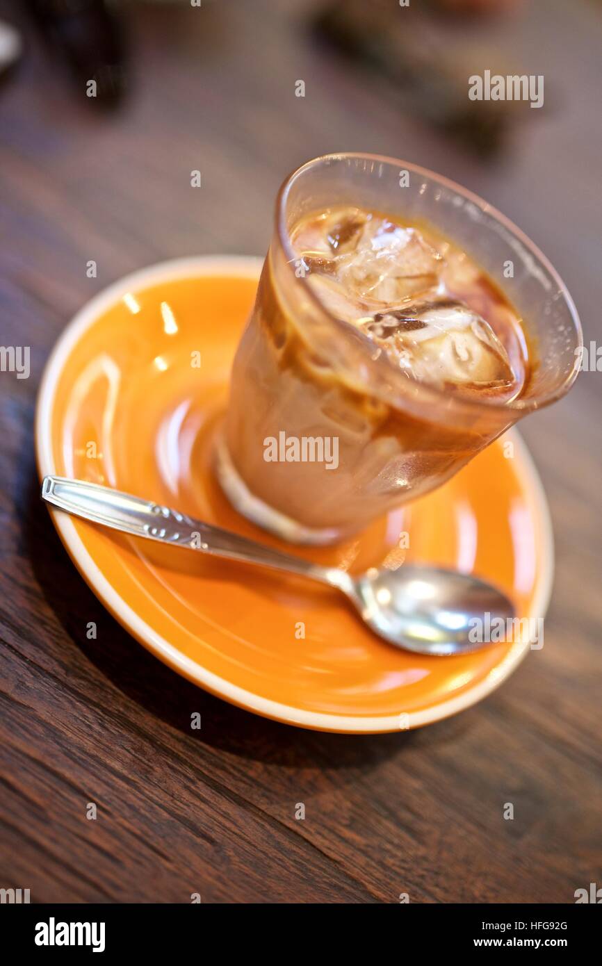 Iced latte hi-res stock photography and images - Alamy