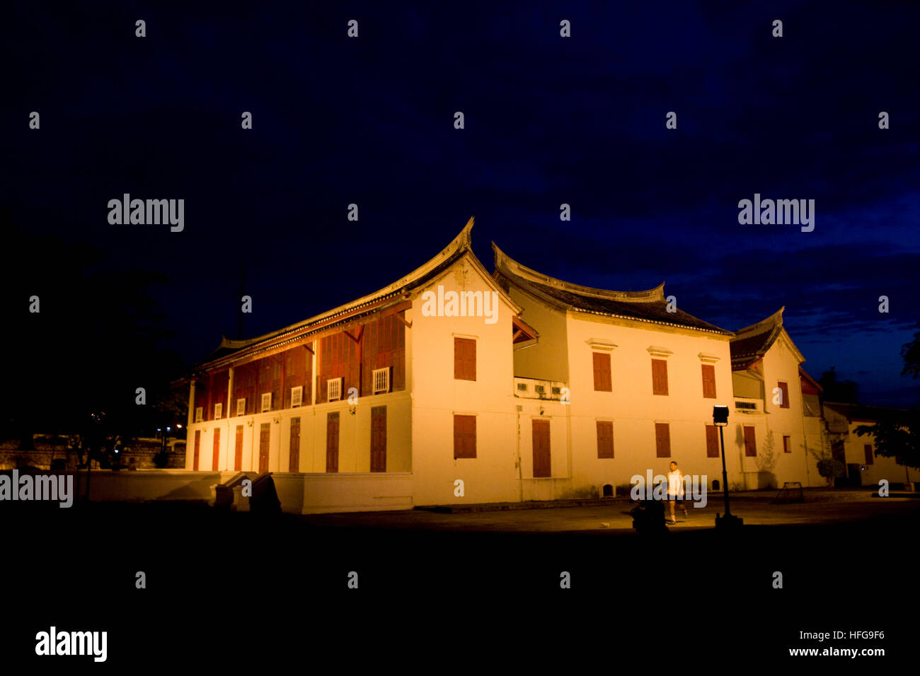 The evening at city museum of Songkhla, Thailand Stock Photo - Alamy