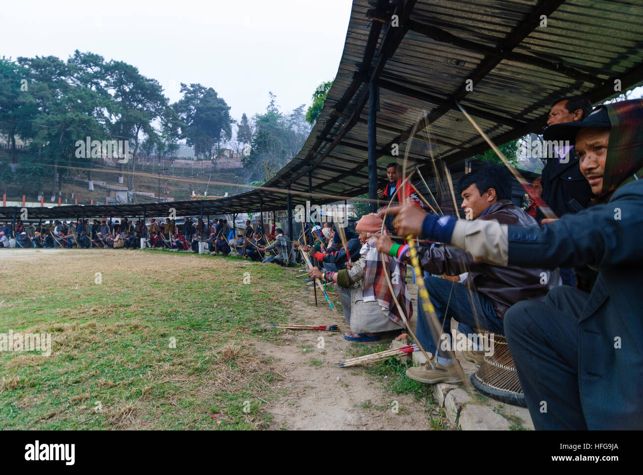 Shillong: Siat Khnam: Men of the Khasi people shoot a common goal in ...