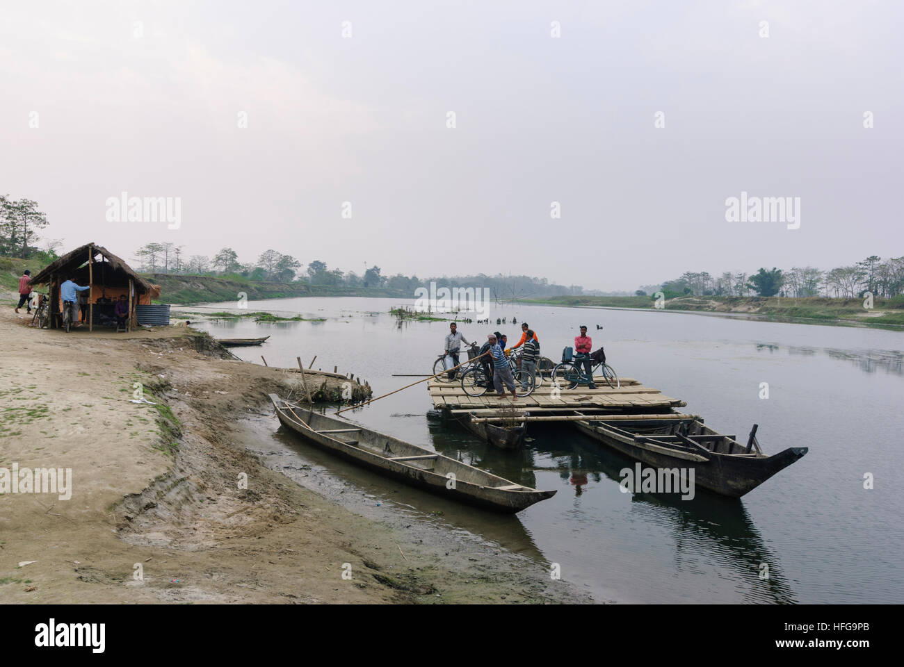 Majuli ferry hi-res stock photography and images - Alamy
