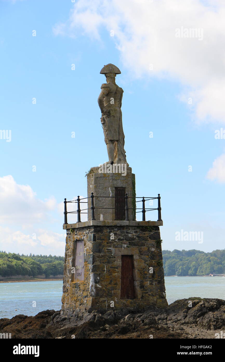 Lord Nelsons monument in the Menai Straits, Anglesey Stock Photo - Alamy