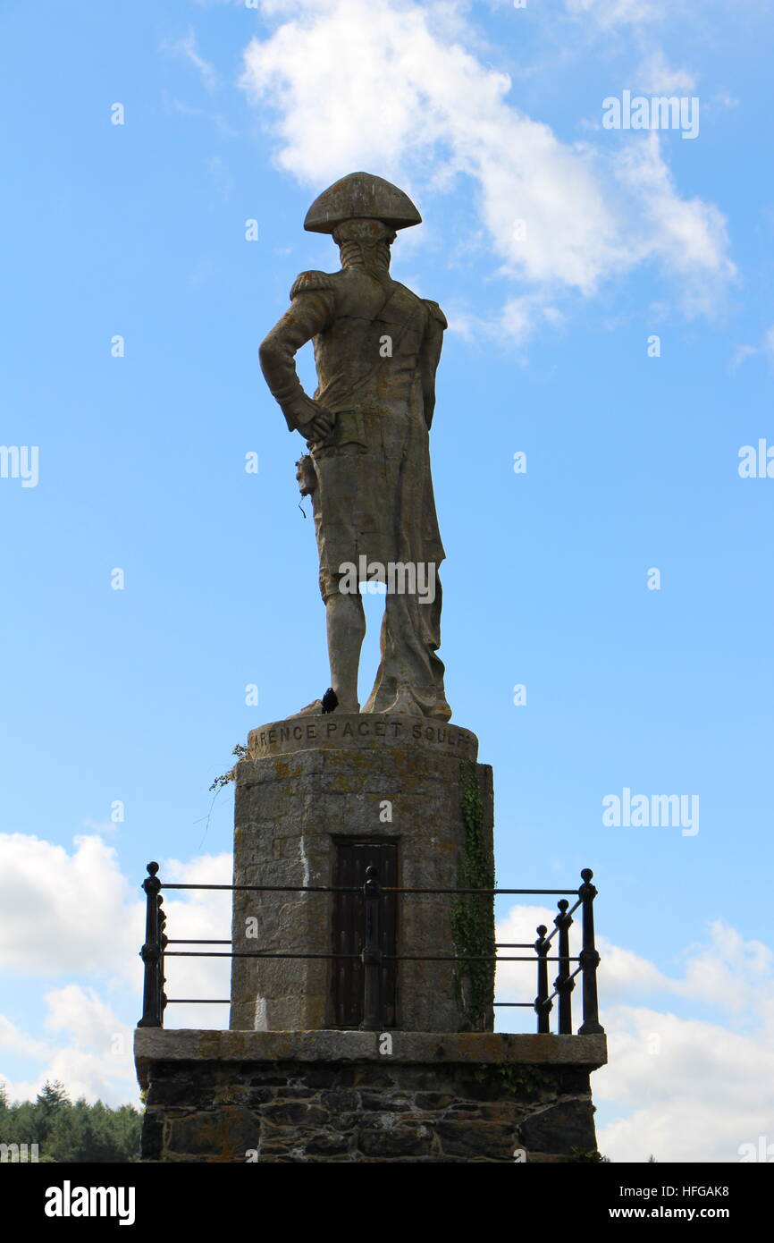 Lord Nelsons monument in the Menai Straits, Anglesey Stock Photo - Alamy