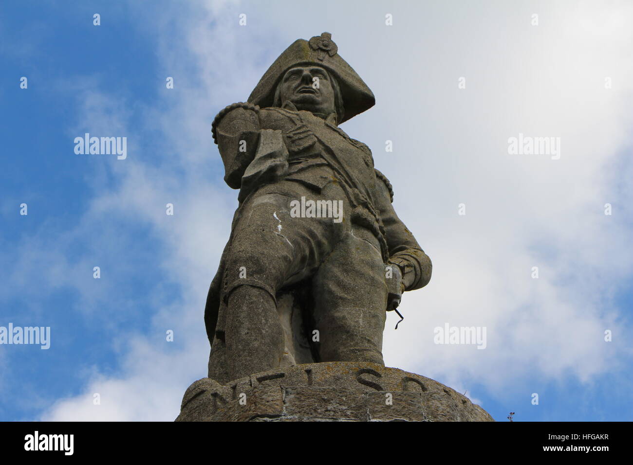 Lord Nelsons monument in the Menai Straits, Anglesey Stock Photo - Alamy