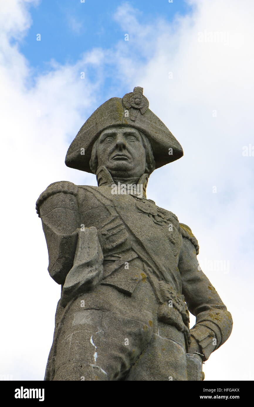 Lord Nelsons monument in the Menai Straits, Anglesey Stock Photo - Alamy