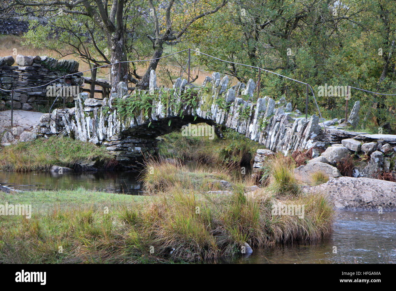 Slaters Bridge in the Lake District Stock Photo - Alamy