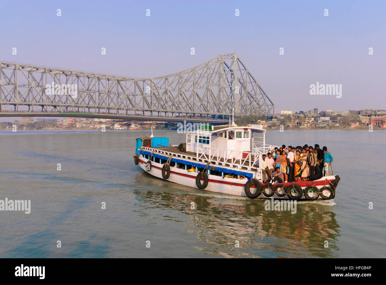 Kolkata (Calcutta, Kalkutta): Rabindra Setu (Rabindra Bridge, formerly ...