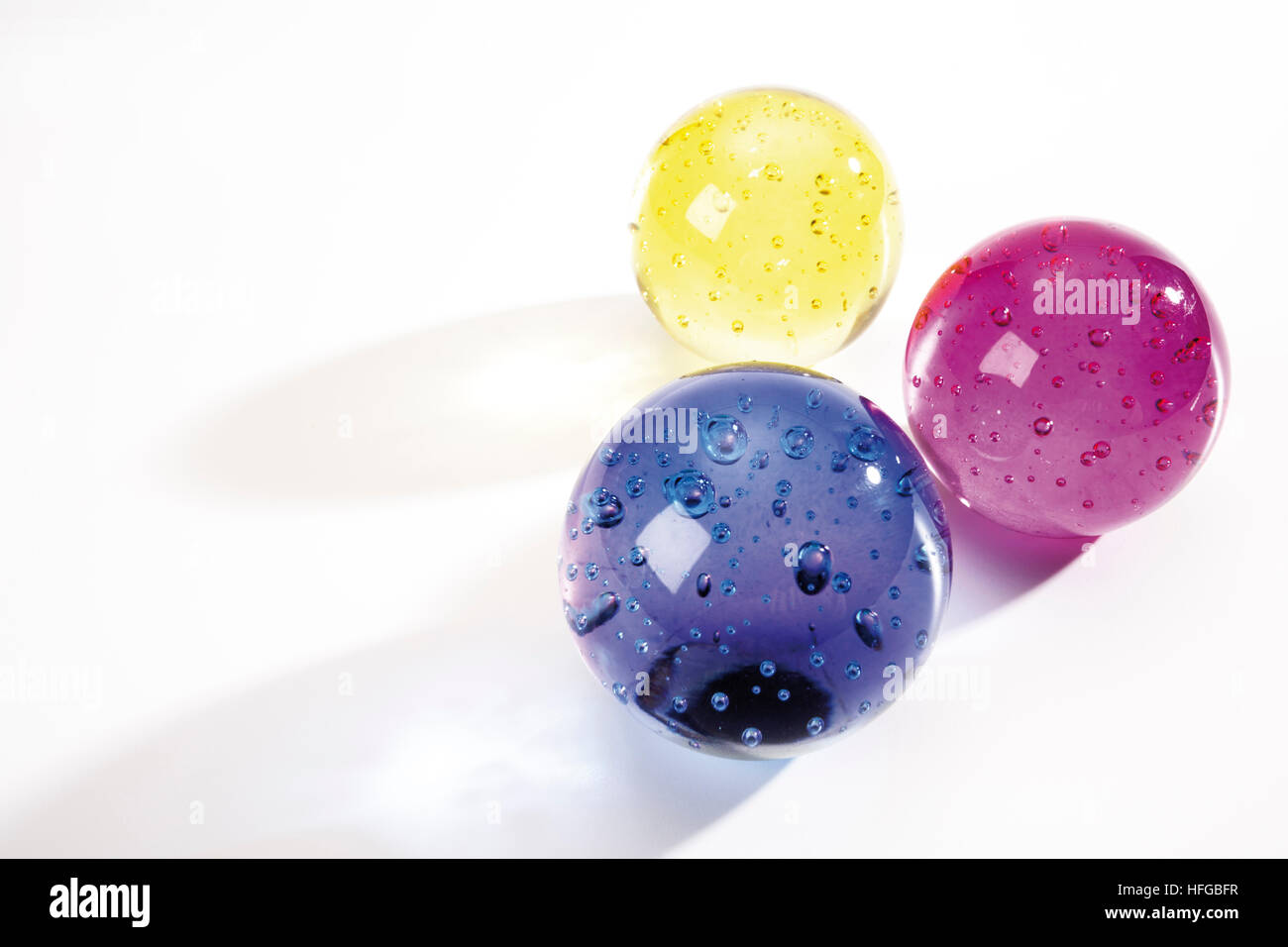 Colourful glass balls Stock Photo - Alamy