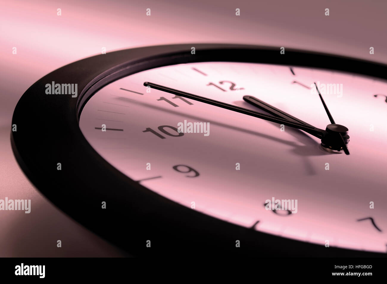 Clock - five to twelve Stock Photo - Alamy