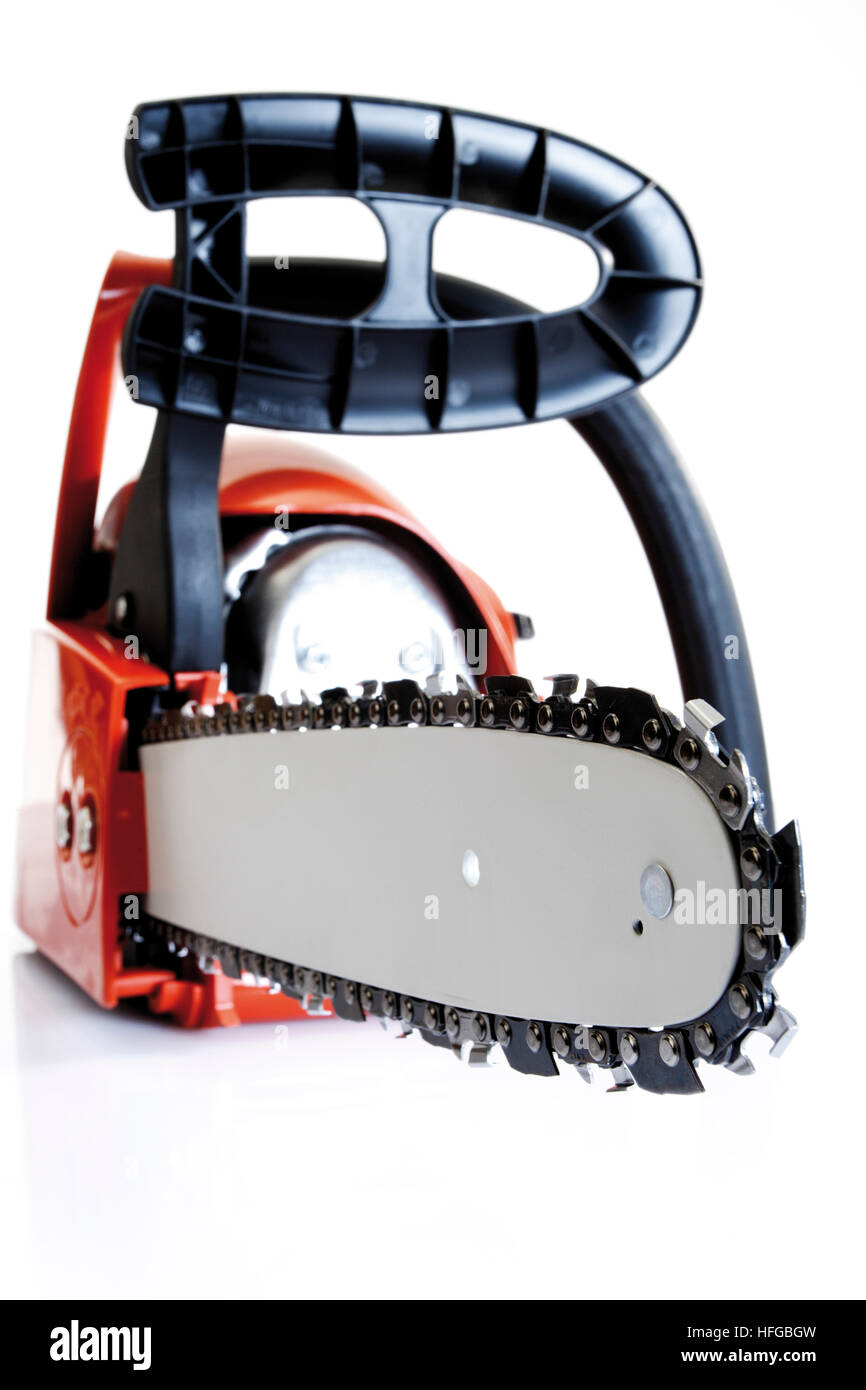 Dangerous chainsaw Cut Out Stock Images & Pictures - Alamy