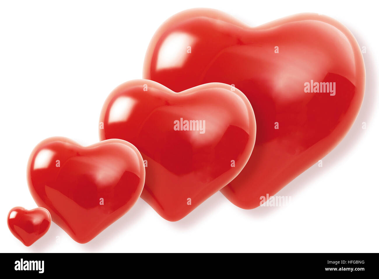 Four hearts hi-res stock photography and images - Alamy