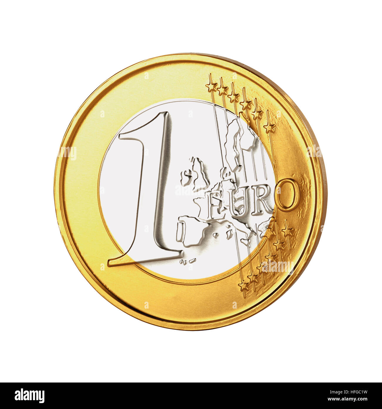 Euro coin means payment Cut Out Stock Images & Pictures - Alamy