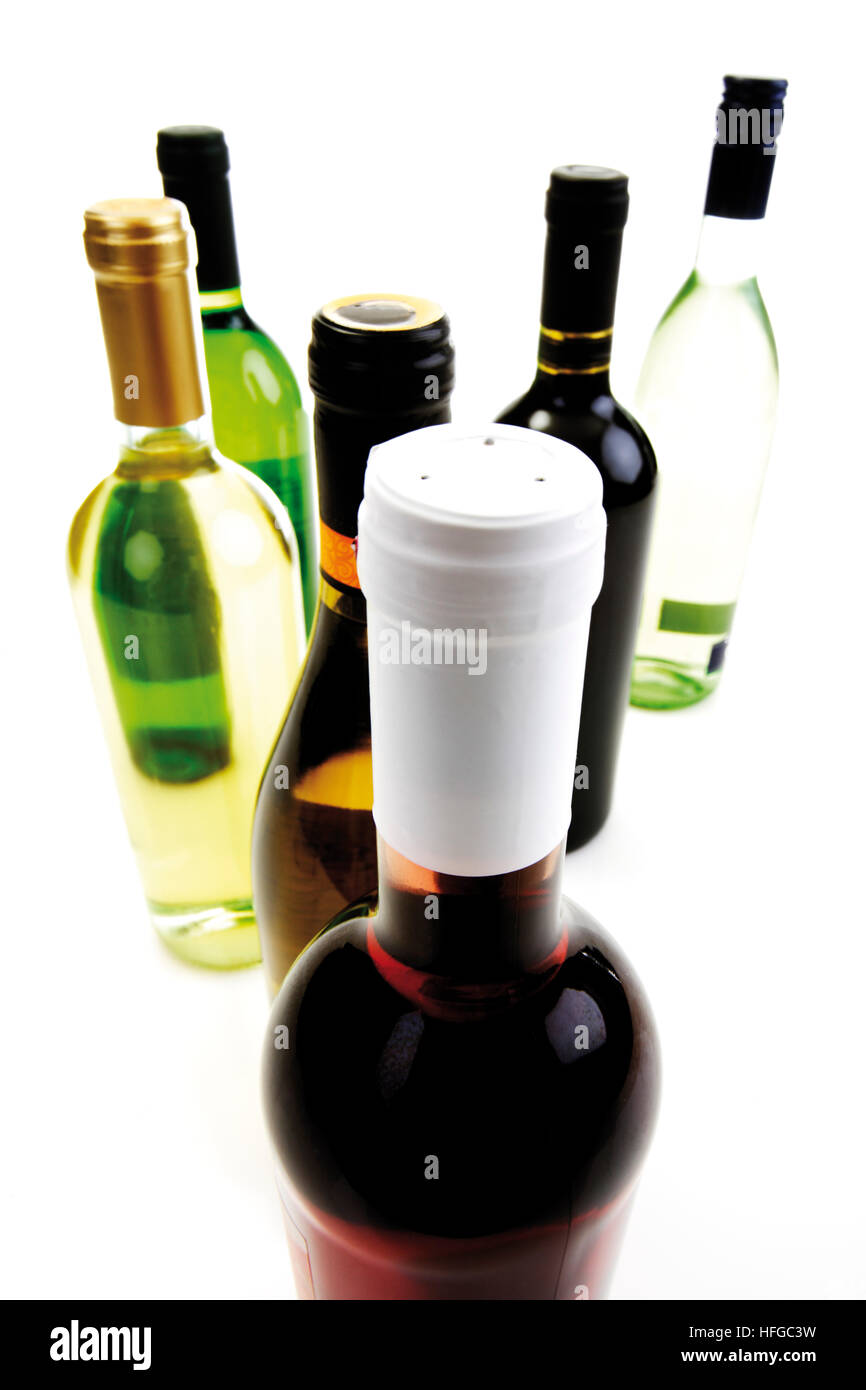 Bottles of wine Stock Photo - Alamy