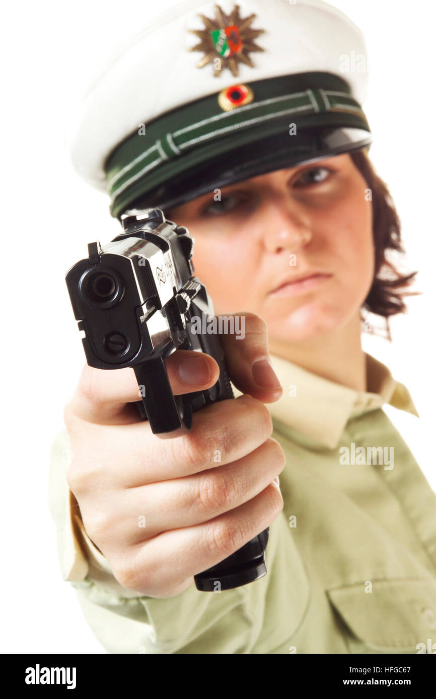 Female police officer cut out hi-res stock photography and images - Alamy
