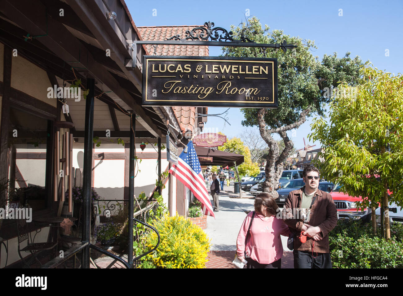 Solvang california flag hi-res stock photography and images - Alamy