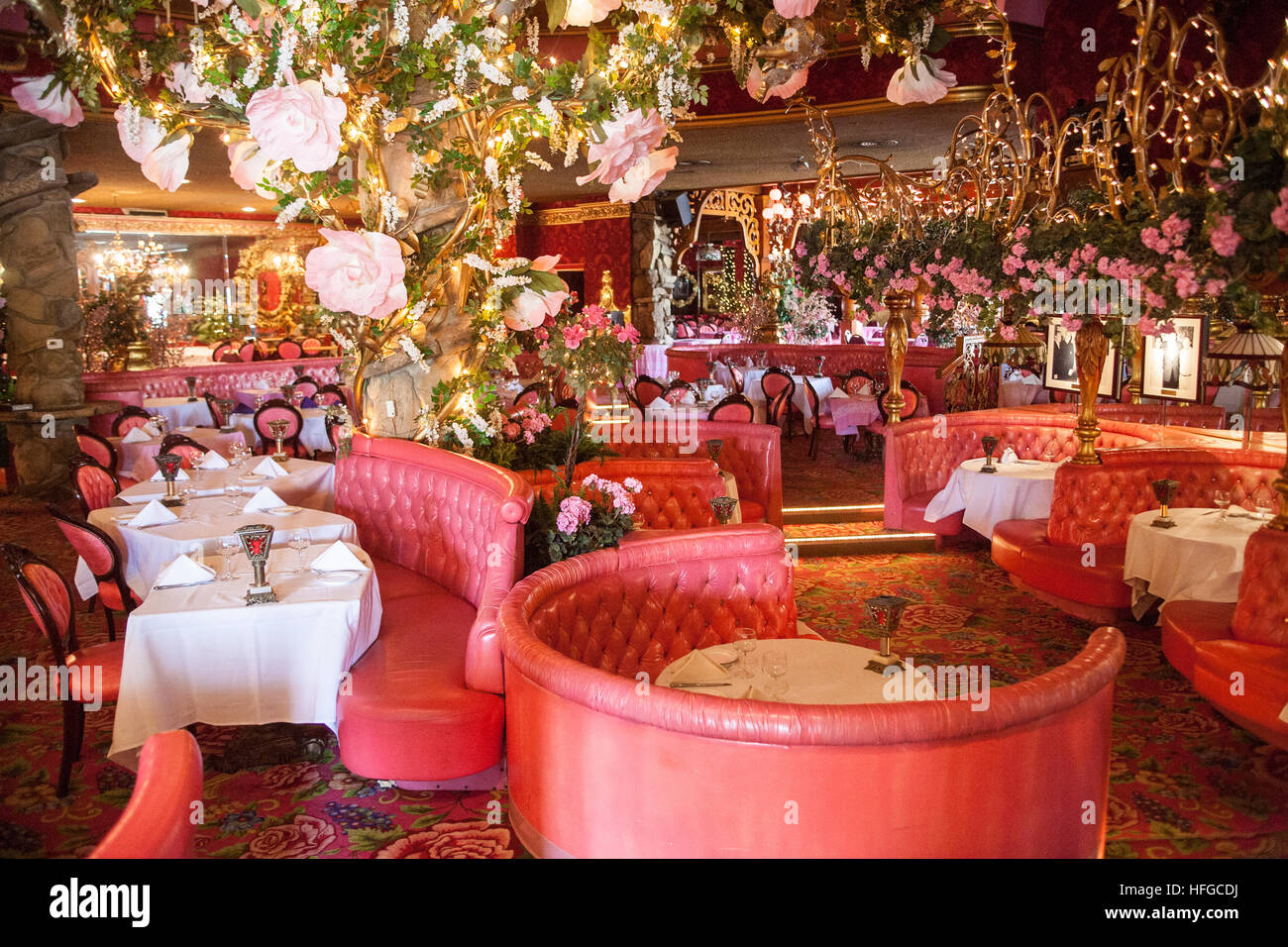 The lavish Madonna Inn motel famed pink decor and marble urinal in San ...