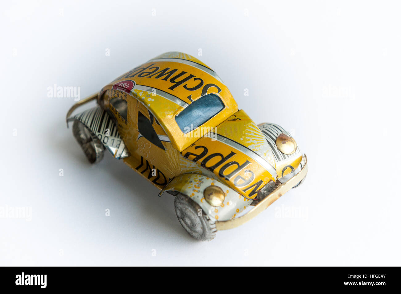 Madagascar, toy car made from recycled drink can Stock Photo - Alamy