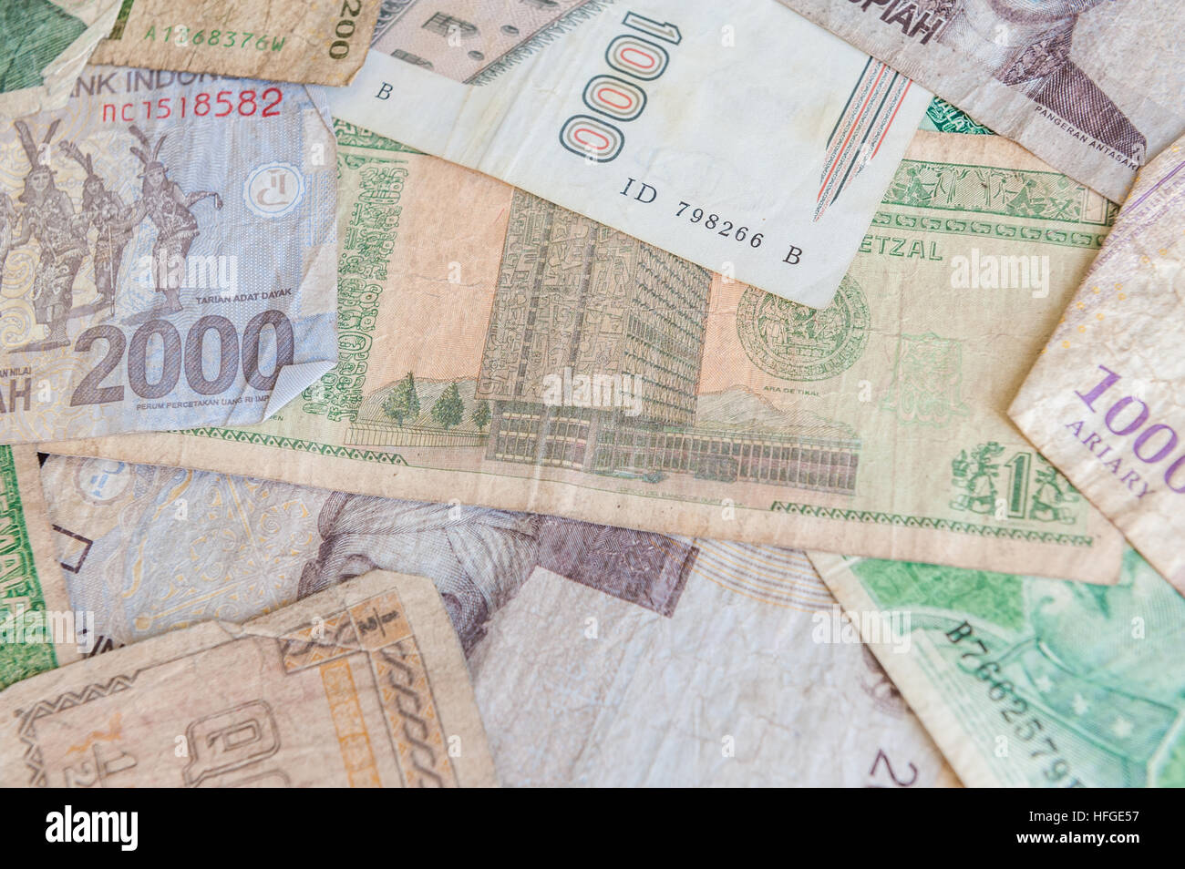 Assorted bank notes - money - cash Stock Photo - Alamy