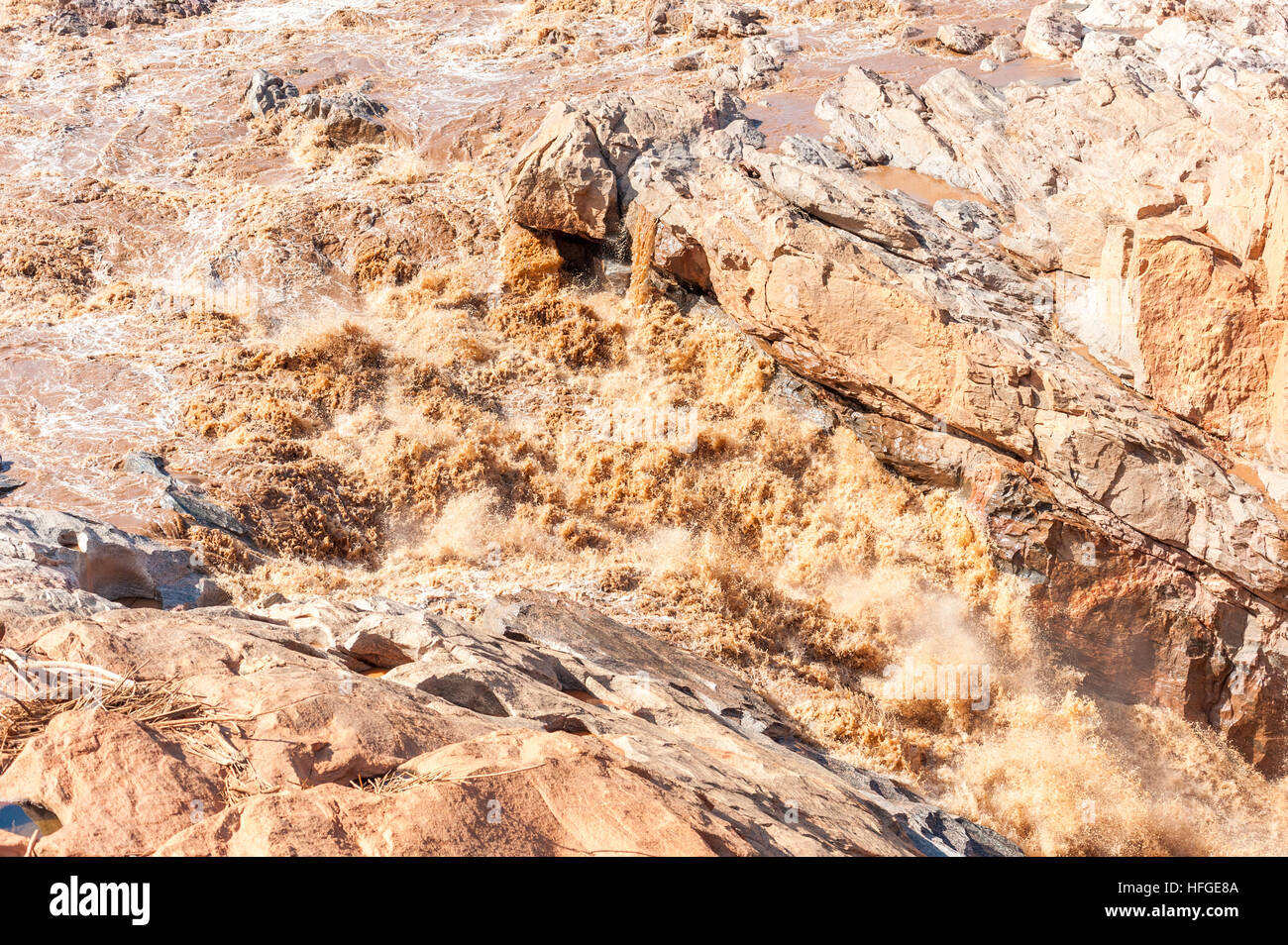 Madagascar, Red river stream of Betsiboka Stock Photo - Alamy