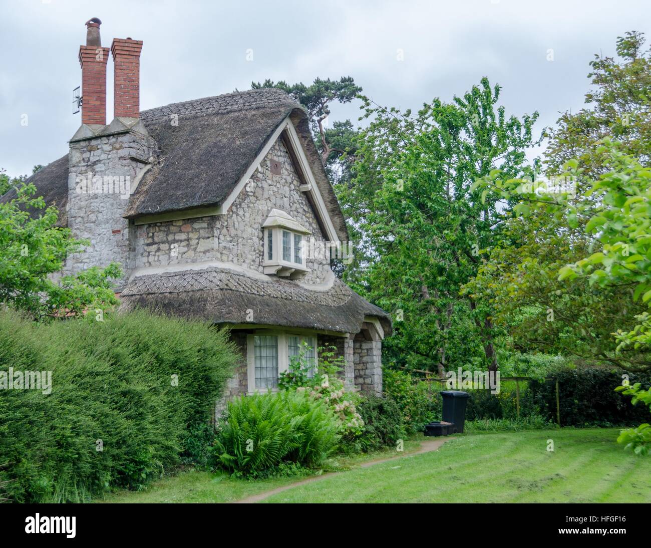 Unique cottages in Blaise Hamlet, Bristol, England Stock Photo - Alamy