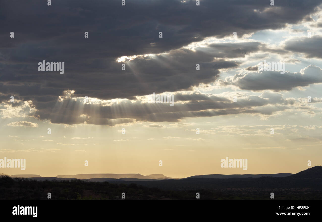 sky and rays of light Stock Photo - Alamy