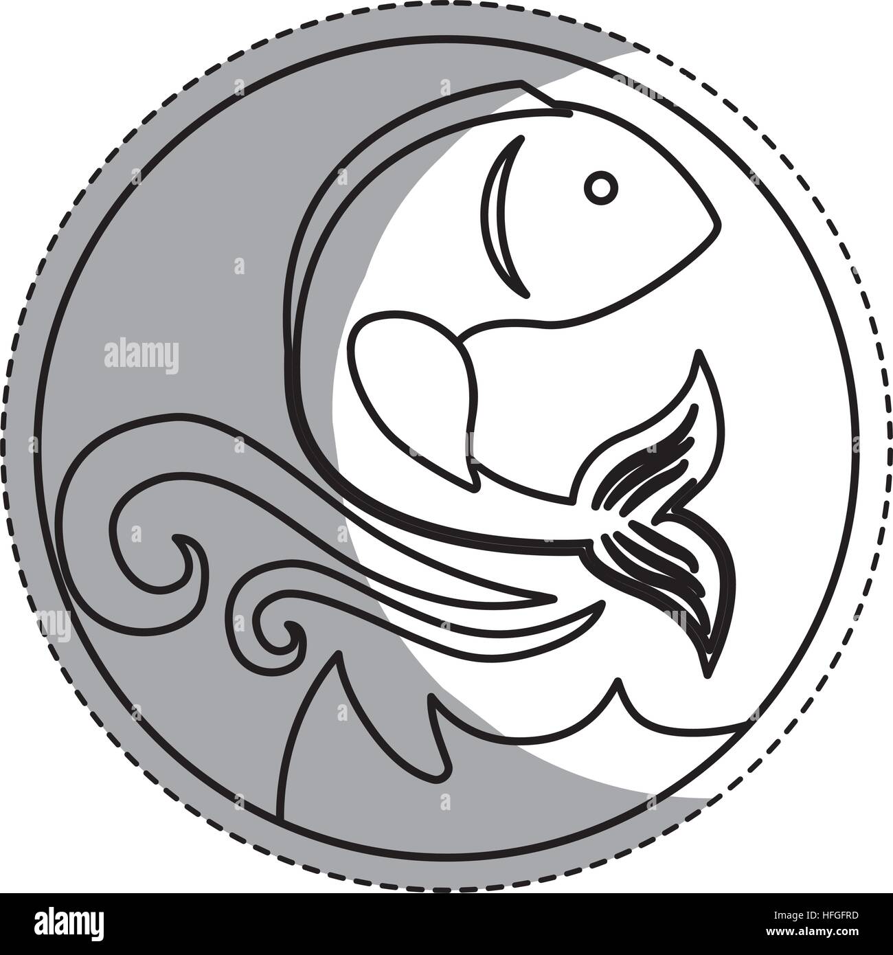 sea fish icon Stock Vector Image & Art - Alamy